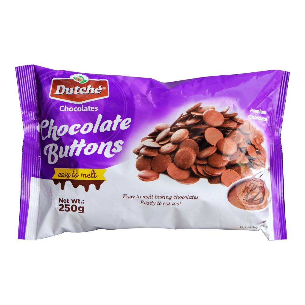 Dutché Chocolate Buttons Easy to Melt Chocolate 250g Dutche | Shopee ...