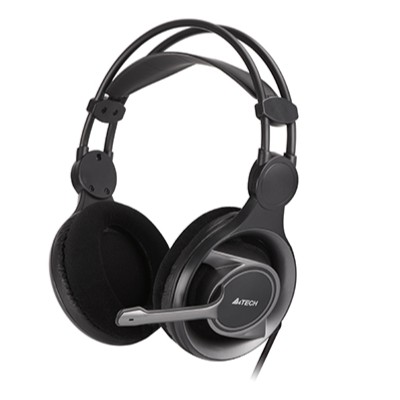 A4Tech Hs-100 Comfort Fit Stereo Headset Black | Shopee Philippines