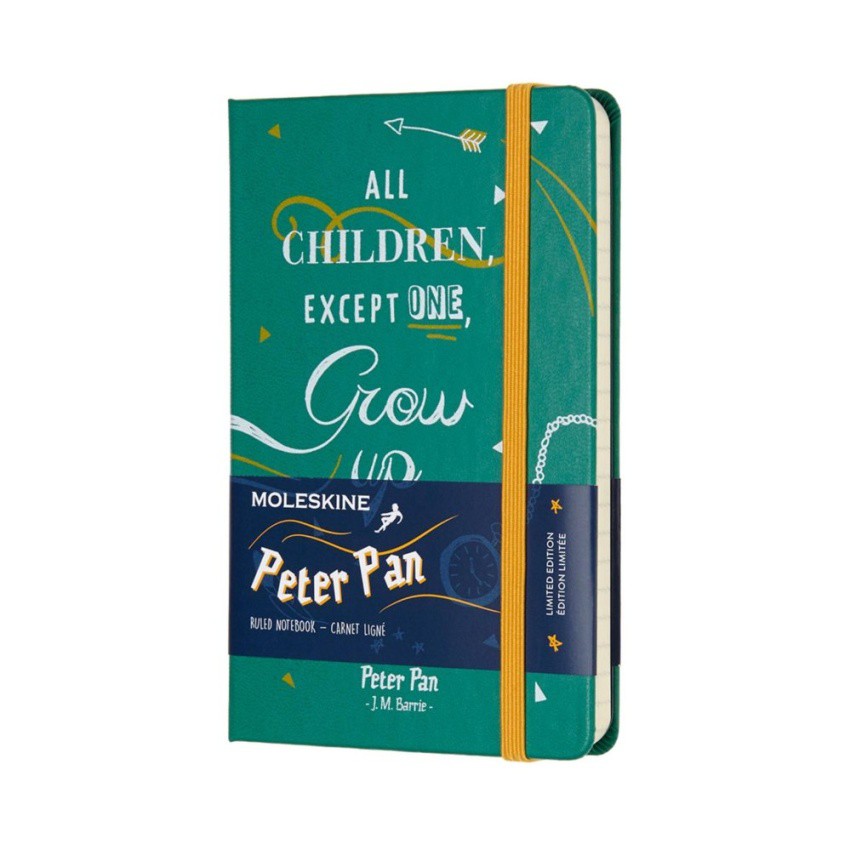 Moleskine Limited Edition Peter Pan Pocket Ruled Notebook (Green ...