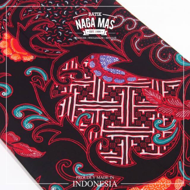 Mas Dragon Batik - Hellboy Sulur Red Batik Fabric | Shopee Philippines