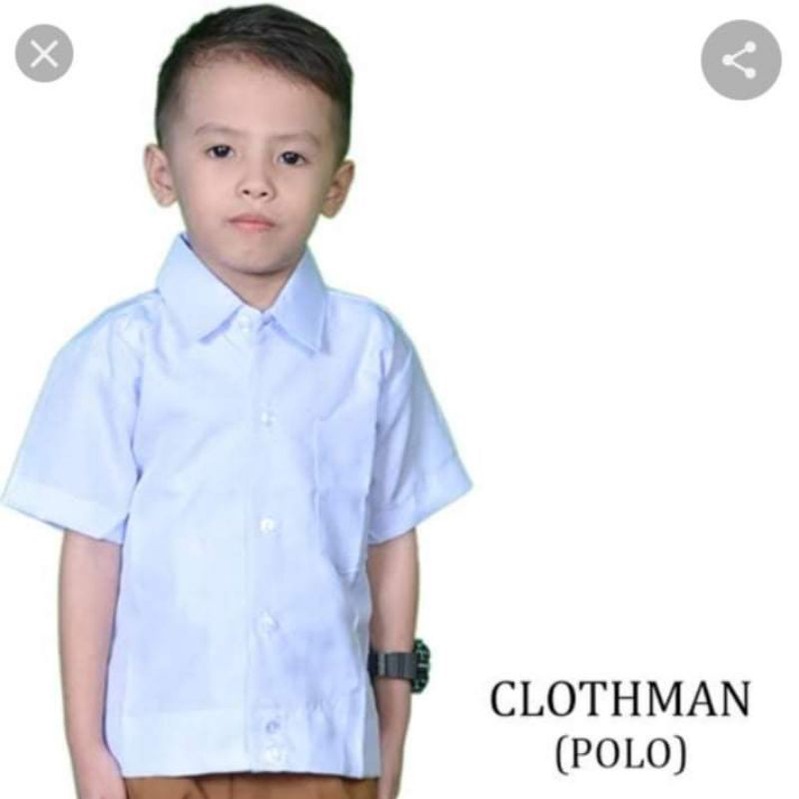 clothman polo straight school uniform.kinder to adult | Shopee Philippines