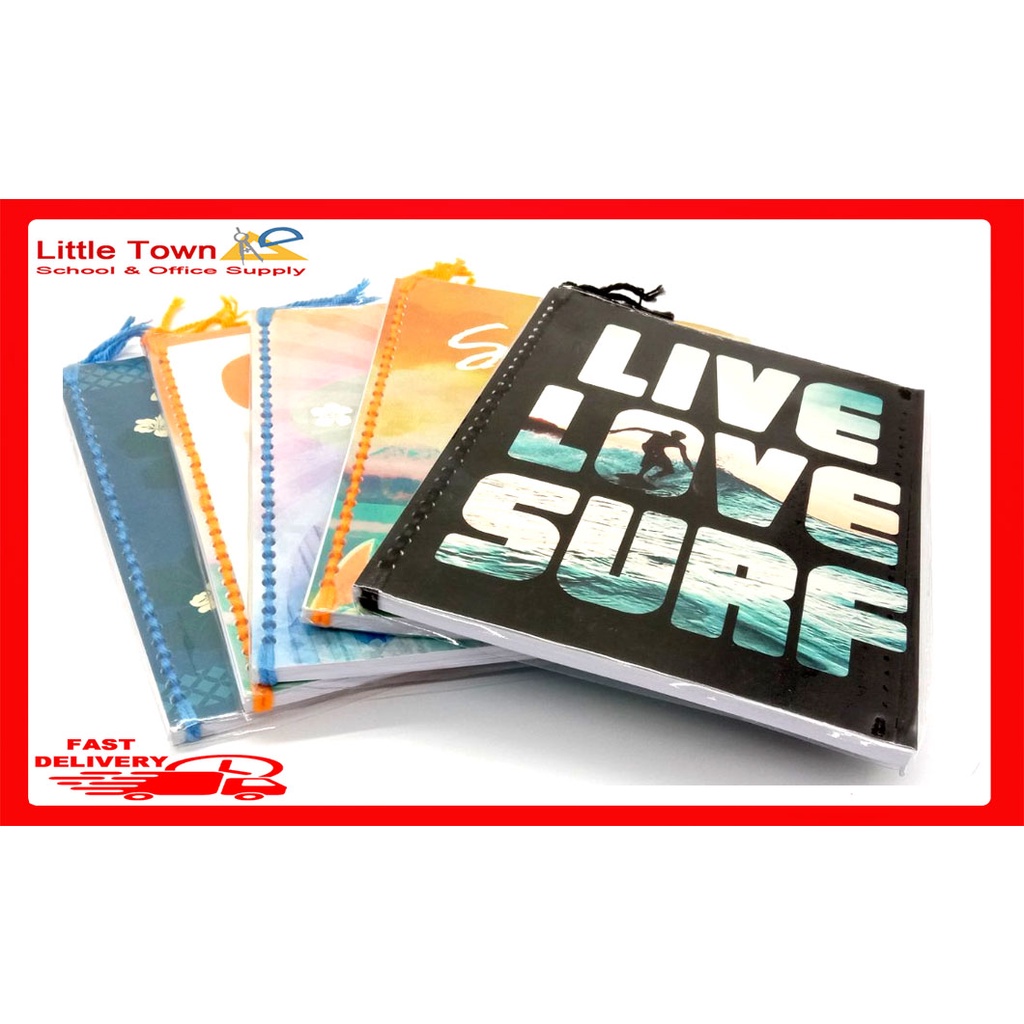 Seven Notes yarn notebook with plastic cover random design | Shopee ...