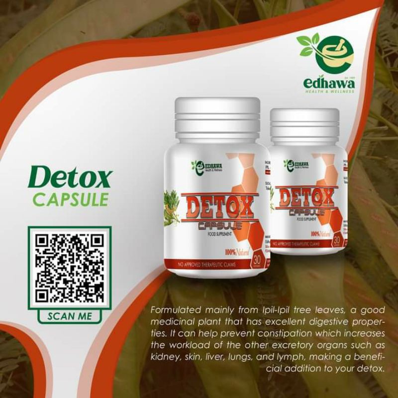 Edhawa Detox Colon Cleanser Capsule 30 Capaules | FDA Notified ...