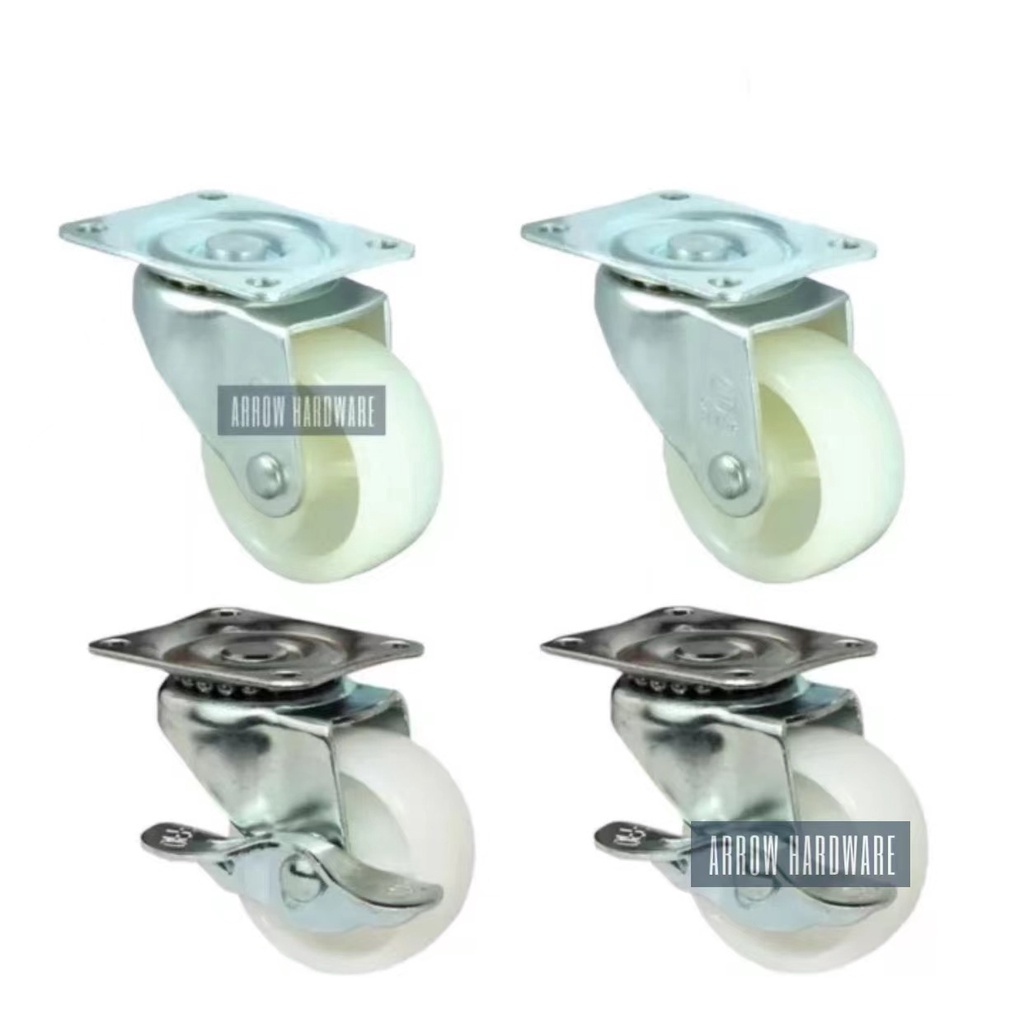 Universal Swivel PP White caster wheel furniture | Shopee Philippines