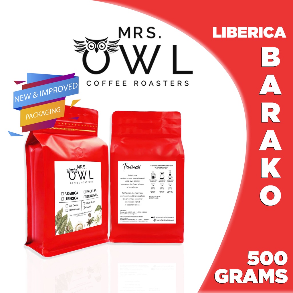 500 grams Arabica, Liberica/Barako, Excelsa/Barako, Robusta Single/Pure ...