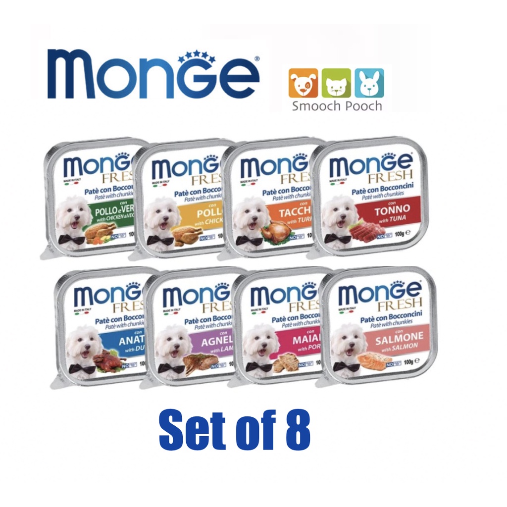 Monge Allutray Wet Dog Food 100g. (set of 8) | Shopee Philippines