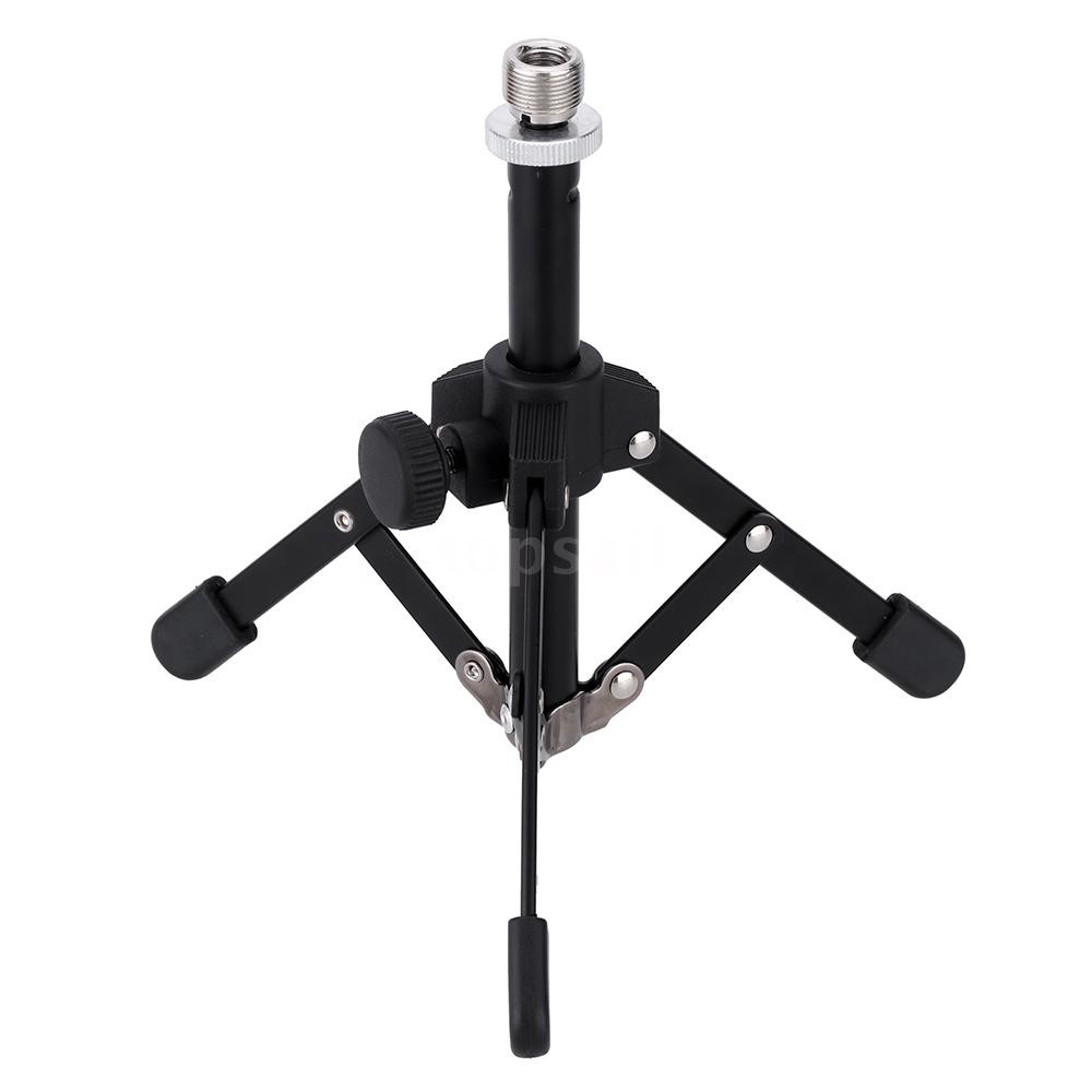 ammoon MS-12 Mini Foldable Desktop Tabletop Tripod Microphone Mic Stand ...
