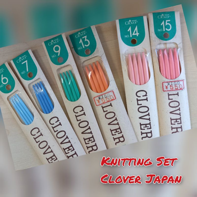 Knitted Needle Set 30 Cm. Clover Japan | Shopee Philippines