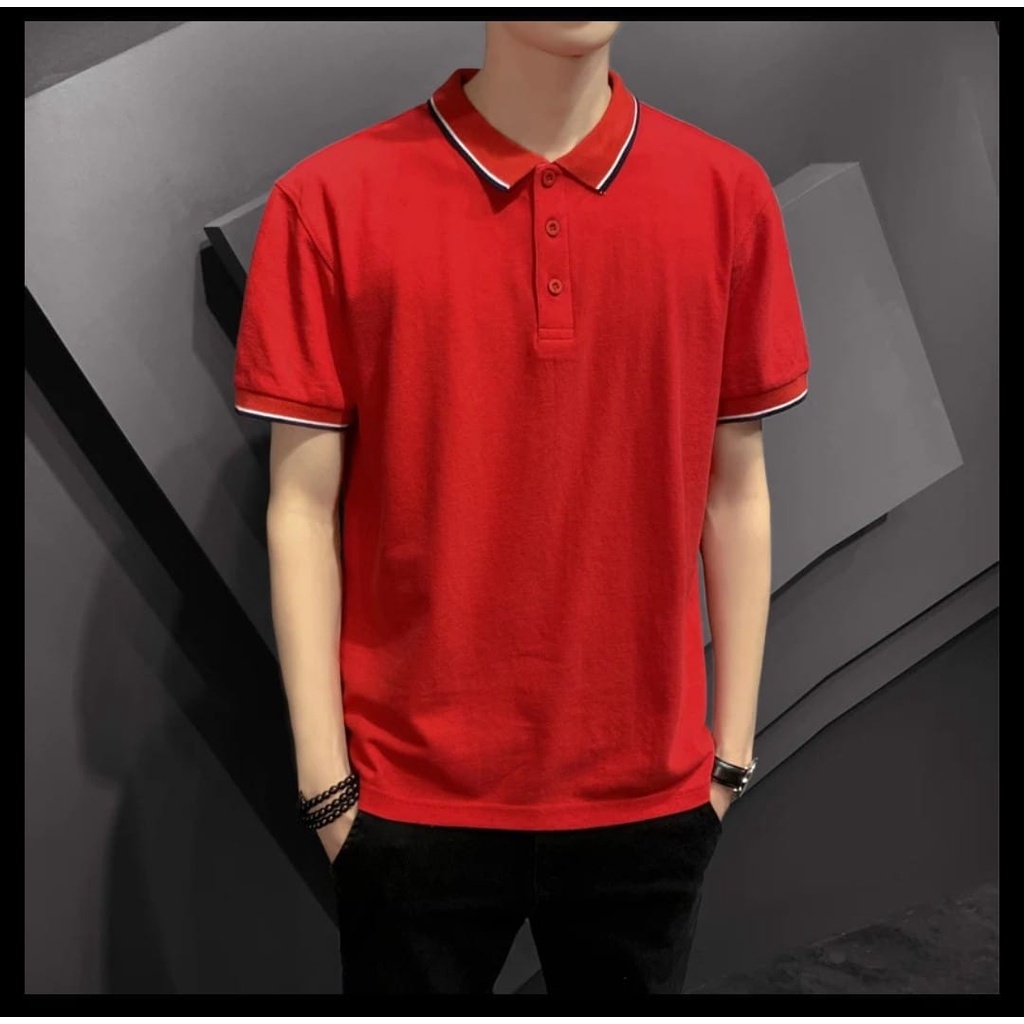 Bii GALEO Shirt / Collar T-Shirt/Short Sleeve T-Shirt/Men's T-Shirt/Men ...