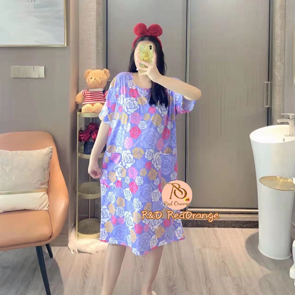 R&O #DS2 Korean daster dresses double pocket Plus Size sleepwear ...