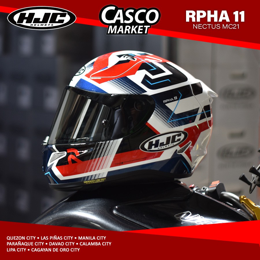 HJC RPHA11 NECTUS FULLFACE SINGLE VISOR HELMET | Shopee Philippines