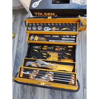Tolsen Heavy Duty 60pcs Tool Set with Tool Box 85401 | Shopee Philippines