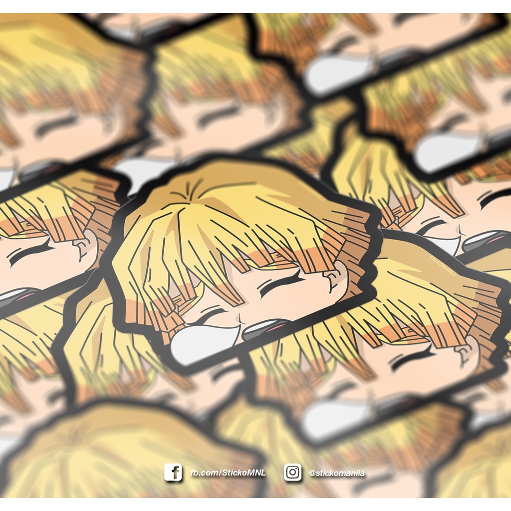Sticko Manila : Demon Slayer - Zenitsu Agatsuma (Peeker) | Shopee ...