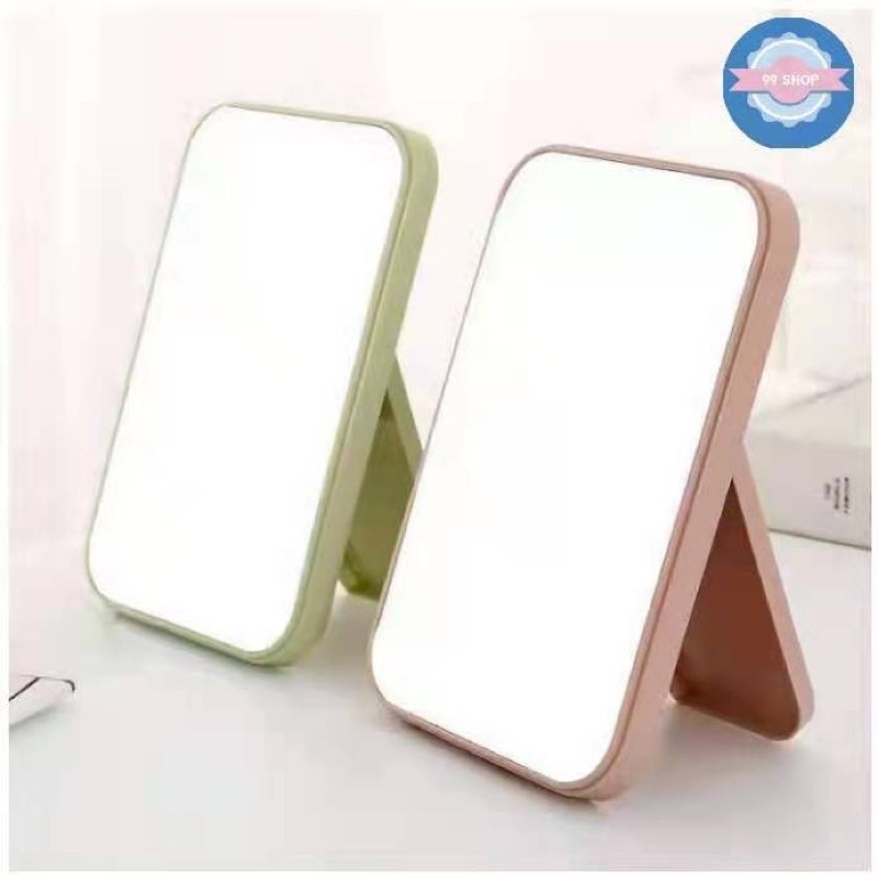 Face Mirror Desktop Large Folding Portable Square Mirrors | Shopee ...