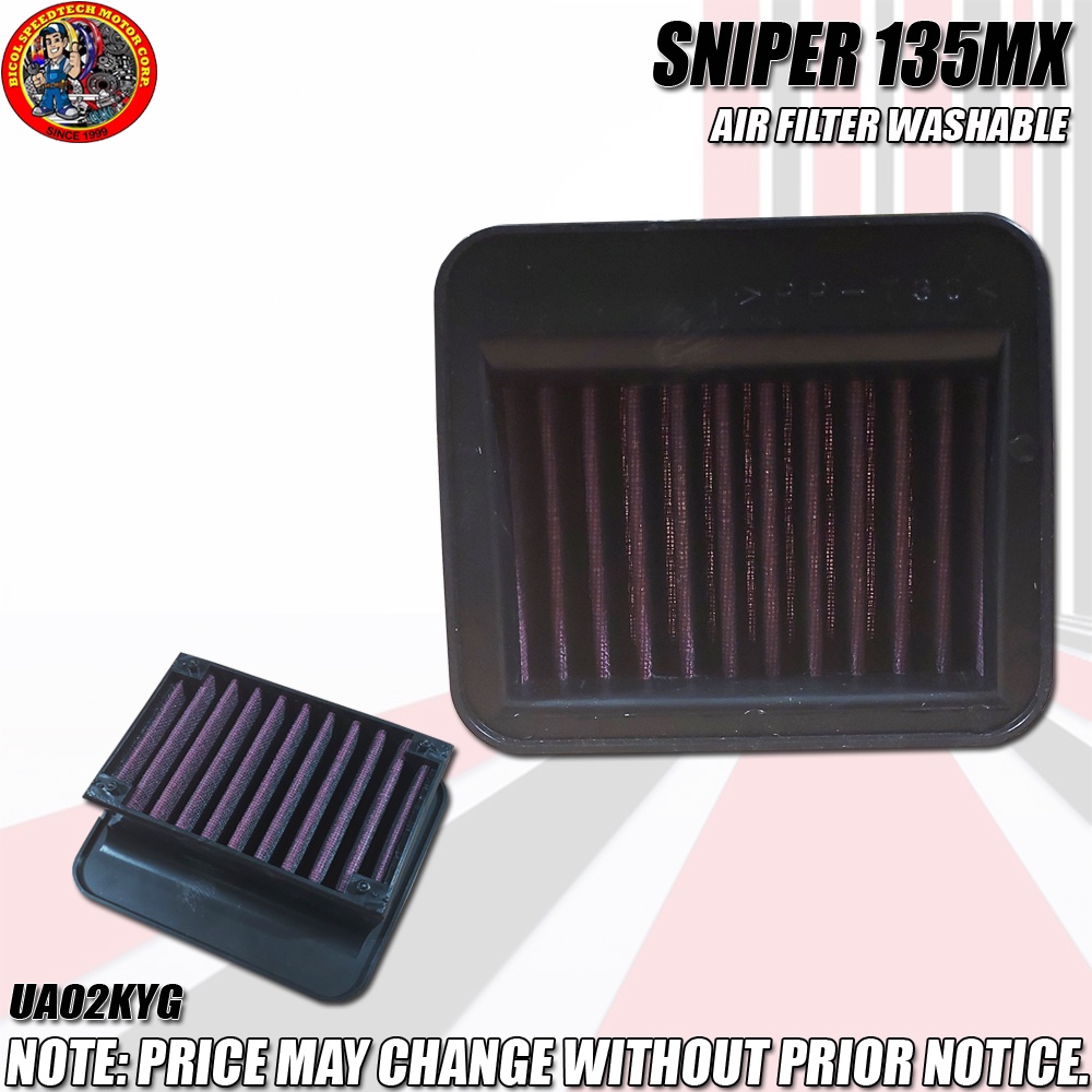SNIPER 135MX AIR FILTER WASHABLE (UA02KYG) | Shopee Philippines
