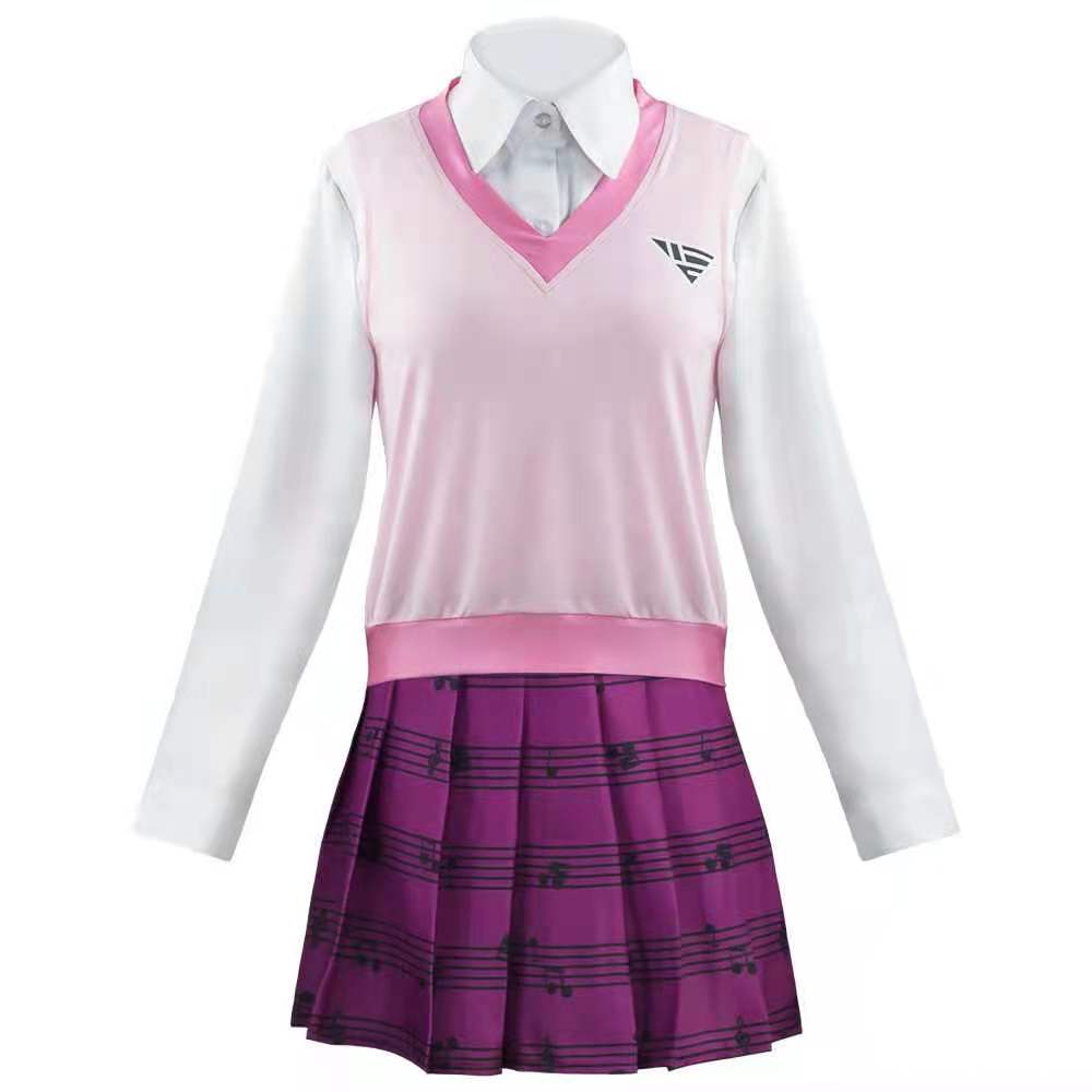 Anime Danganronpa V3 Akamatsu kaede Cosplay Costume Uniform Skirts Girl ...