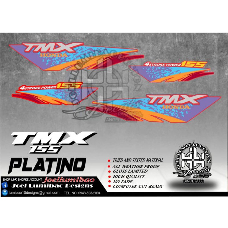 platino tmx 155 honda stock with freebies sticker | Shopee Philippines