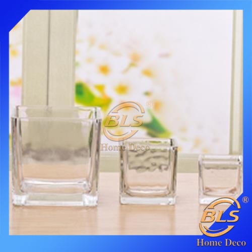 TRANSPARENT SQUARE SHAPE GLASS VASE H 12 CM DIAMETER 12 CM | Shopee ...