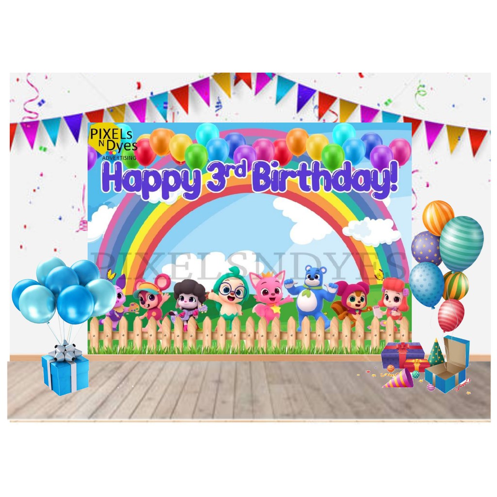5X7 feet Hogi Birthday Party Tarpaulin Backdrop | Shopee Philippines