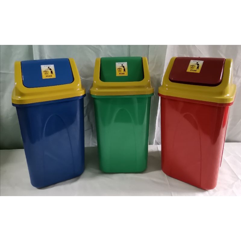 6305 Square Garbage Bin w/ swing cover 11L | Shopee Philippines