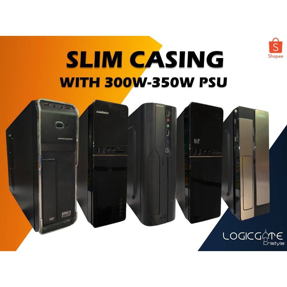 Slim Casing PC Case USED | Shopee Philippines