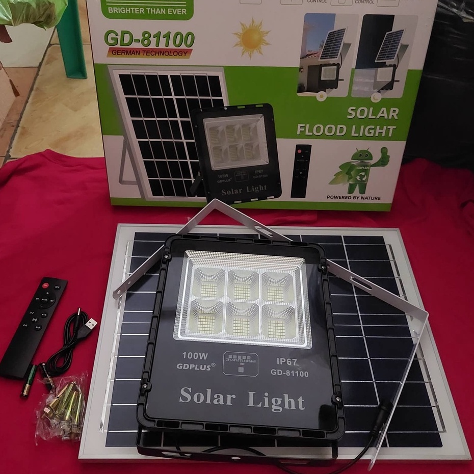 GD-81100 Solar Flood Light | Shopee Philippines