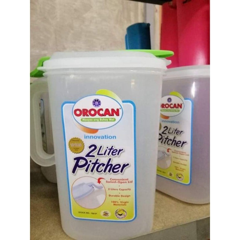 OROCAN OVAL SHAPE 2 LITER PITCHER WATER JUG TUMBLER PLASTIC PITCHEL ...