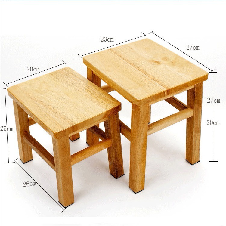Household Solid Wood Living Room Small Stool Adult Low Wooden Stool ...