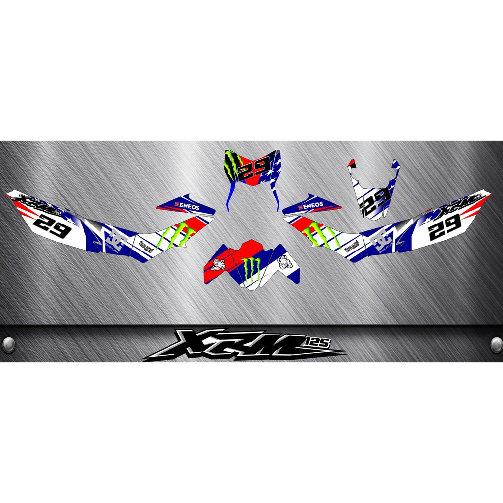 HONDA XRM 125 BLUE WHITE MONSTER | Shopee Philippines