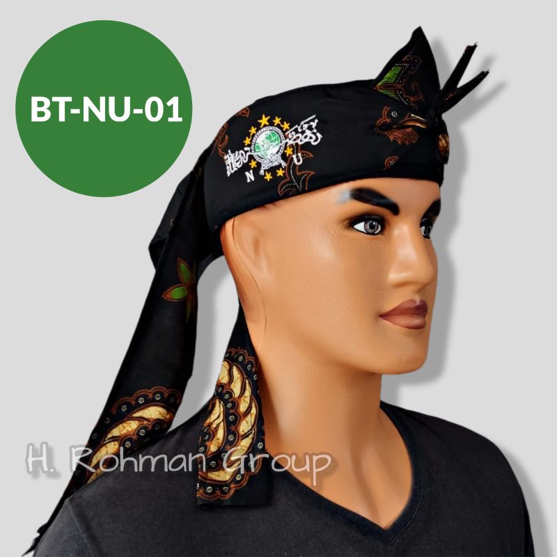 Blangkon NU iket sunda Embroidered Nahdlatul Ulama - Blangkon iket ...