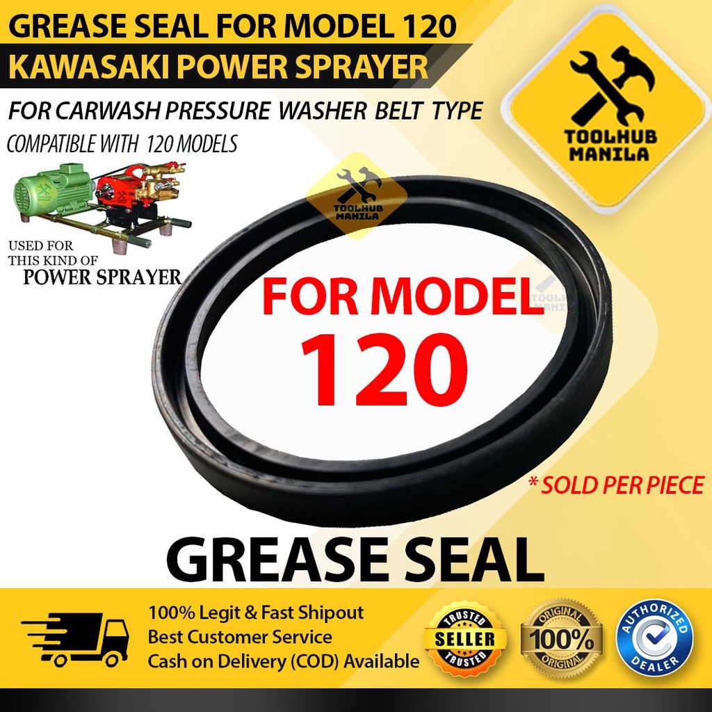 KC120M 120E Grease Seal for Kawasaki / Yamada Power Sprayer Belt Type ...