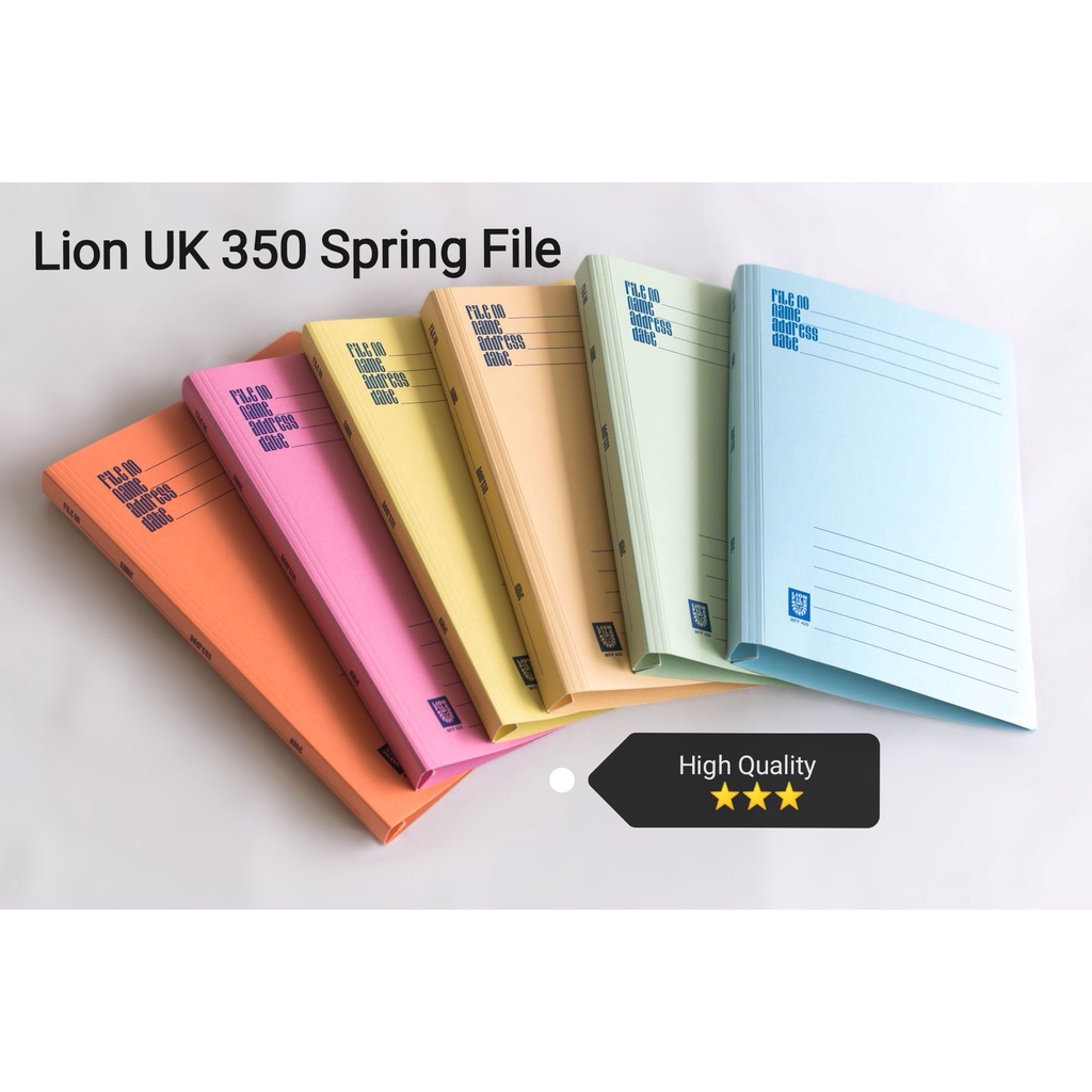 Lion File 350 Spring File (310gsm) | Shopee Philippines