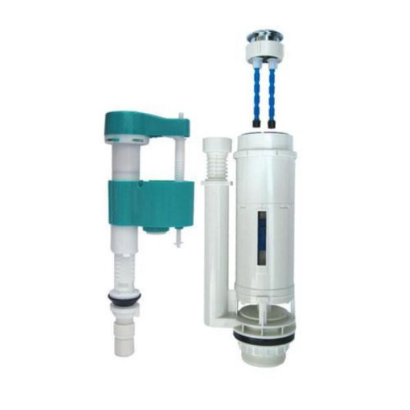 MECO SINGLE |DUAL FLUSH TANK FITTINGS SET UNIVERSAL ADJUSTABLE TIOLET ...