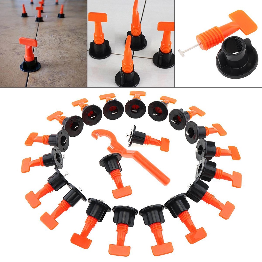 50Pcs Reusable PP Plastic Tile Leveler Wall Tiles Artifacts Clip ...