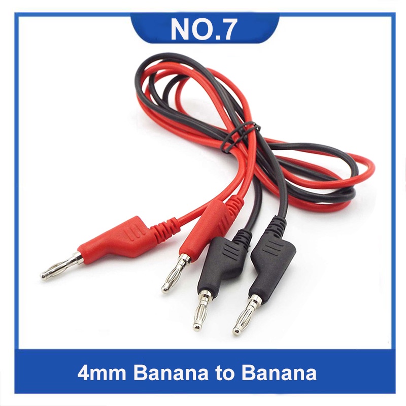 Multimeter Electrical DIY Test Leads Crocodile Clips Banana Plug to ...