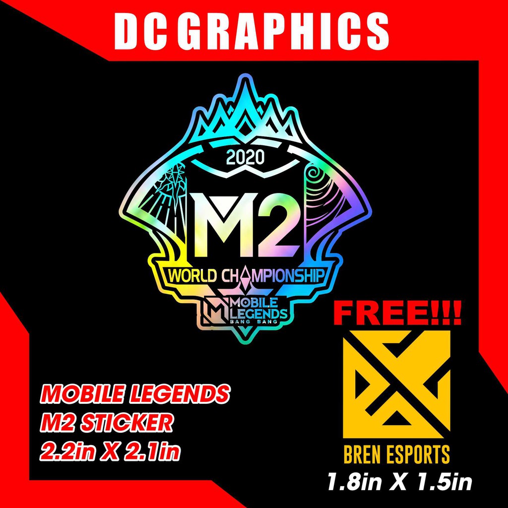MOBILE LEGENDS M2 STICKER WITH FREE BREN ESPORTS STICKER | Shopee ...