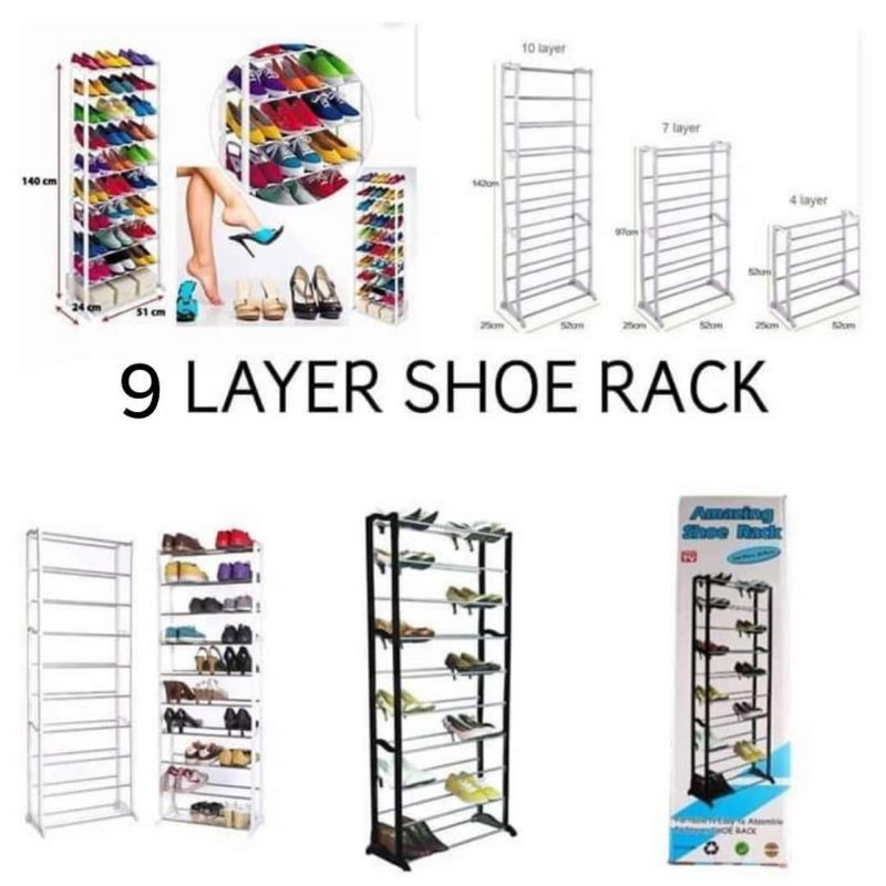 Amazing Shoe Rack Organizer 9 layer | Shopee Philippines