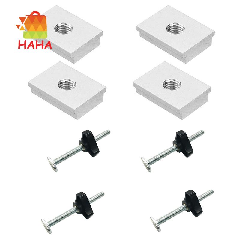 12 Pcs T-Slot T-Track Clamps, with T Screw and M8 Plastic Handle ...