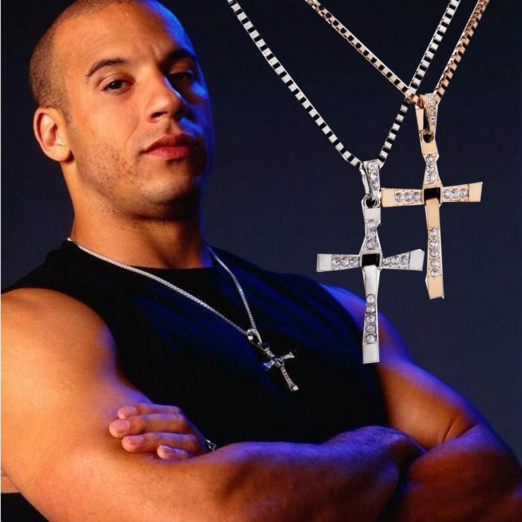 Movie Fast and Furious Pendant Cross Men's Necklace Drop | Shopee ...
