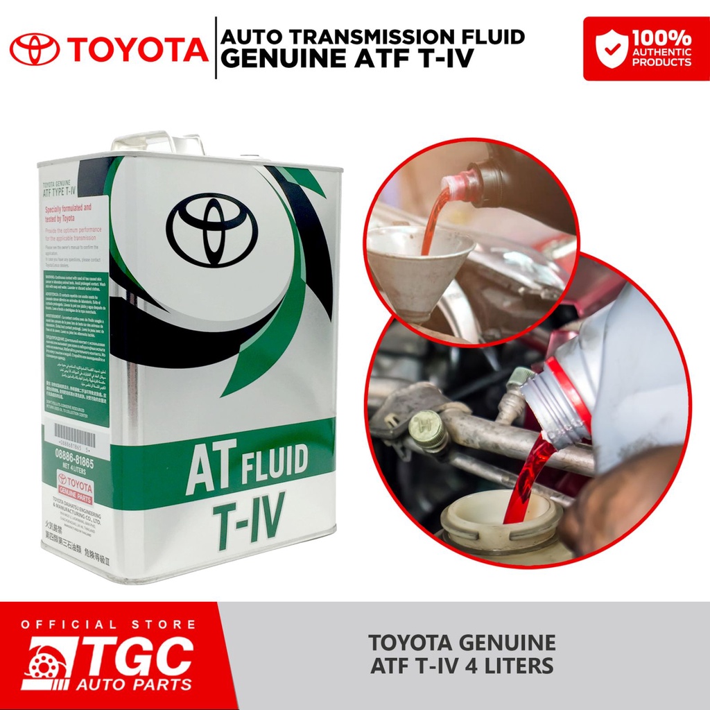 Toyota Genuine ATF Automatic Transmission Fluid T-IV ATF 4L | Shopee ...