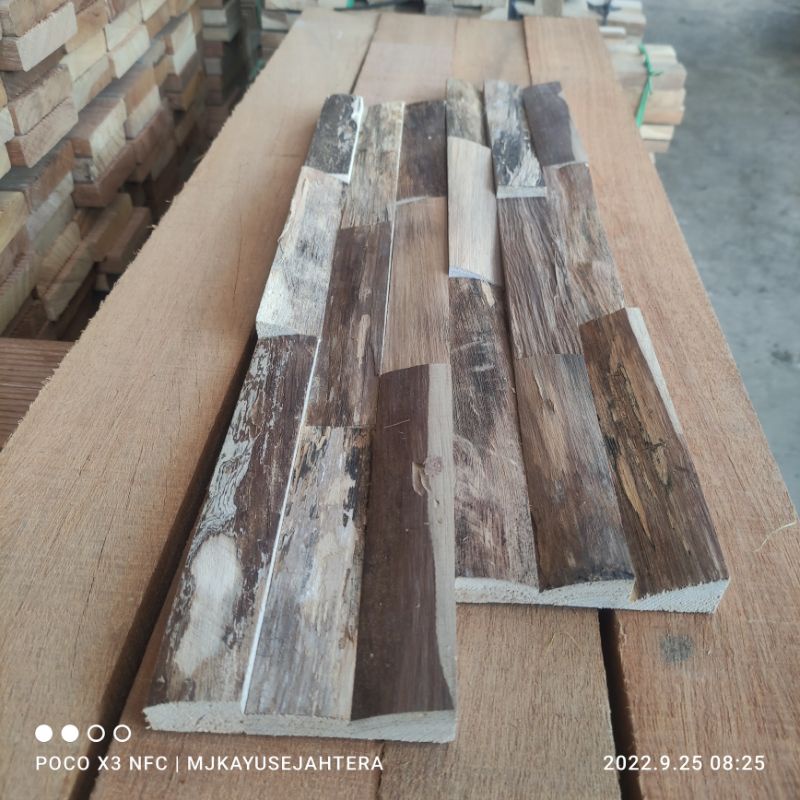 KAYU Wall Panels Antique Teak Wood Wall Panels Leather 3d Motif Wall ...
