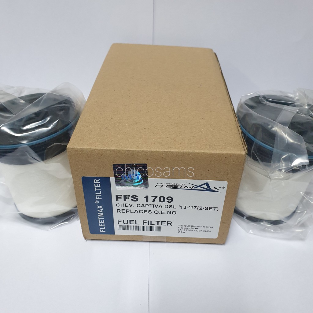 FLEETMAX Fuel Filter FFS1709 Chevrolet Captiva Diesel 2013-2014 set of ...