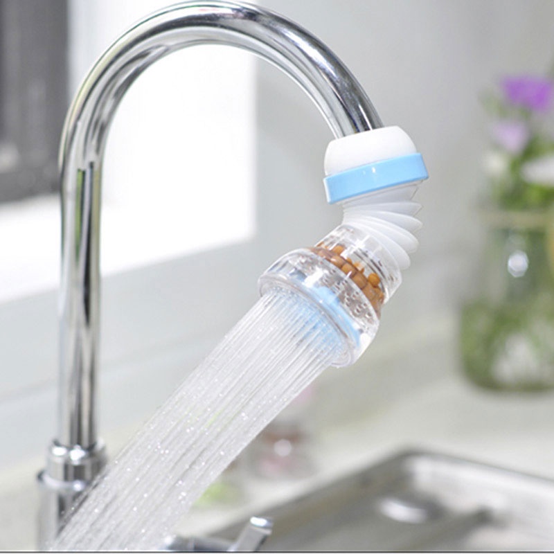 Faucet filter splashing flexible kitchen water purifier retractable ...