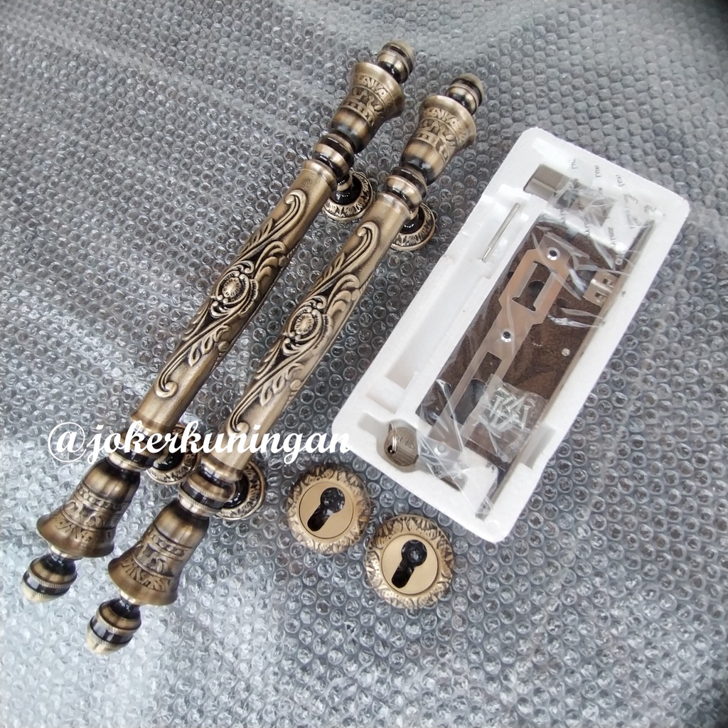 House Door Handles/Antique Carved Bell Pattern House Door Handles One ...
