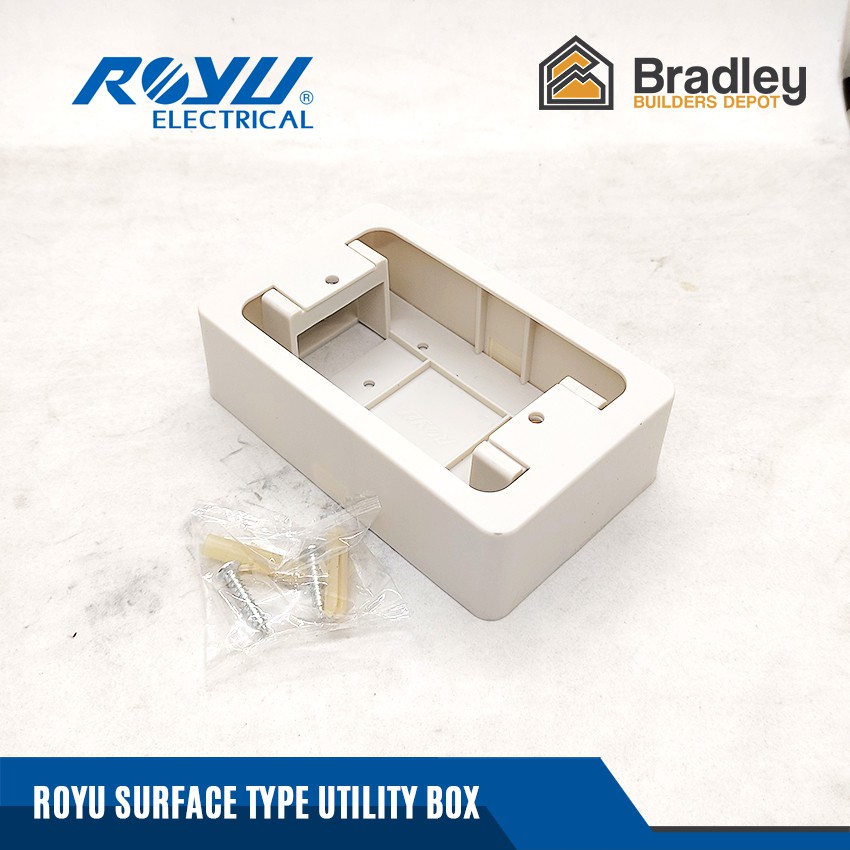 Royu Surface Type Utility Box with Scew and Tox (RUB2) | Shopee Philippines