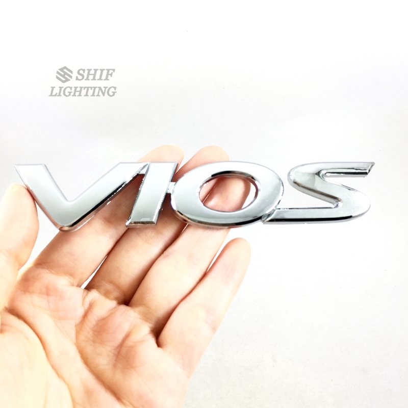 1 x ABS VIOS Letter Logo Car Auto Decorative Emblem Badge Sticker Decal ...