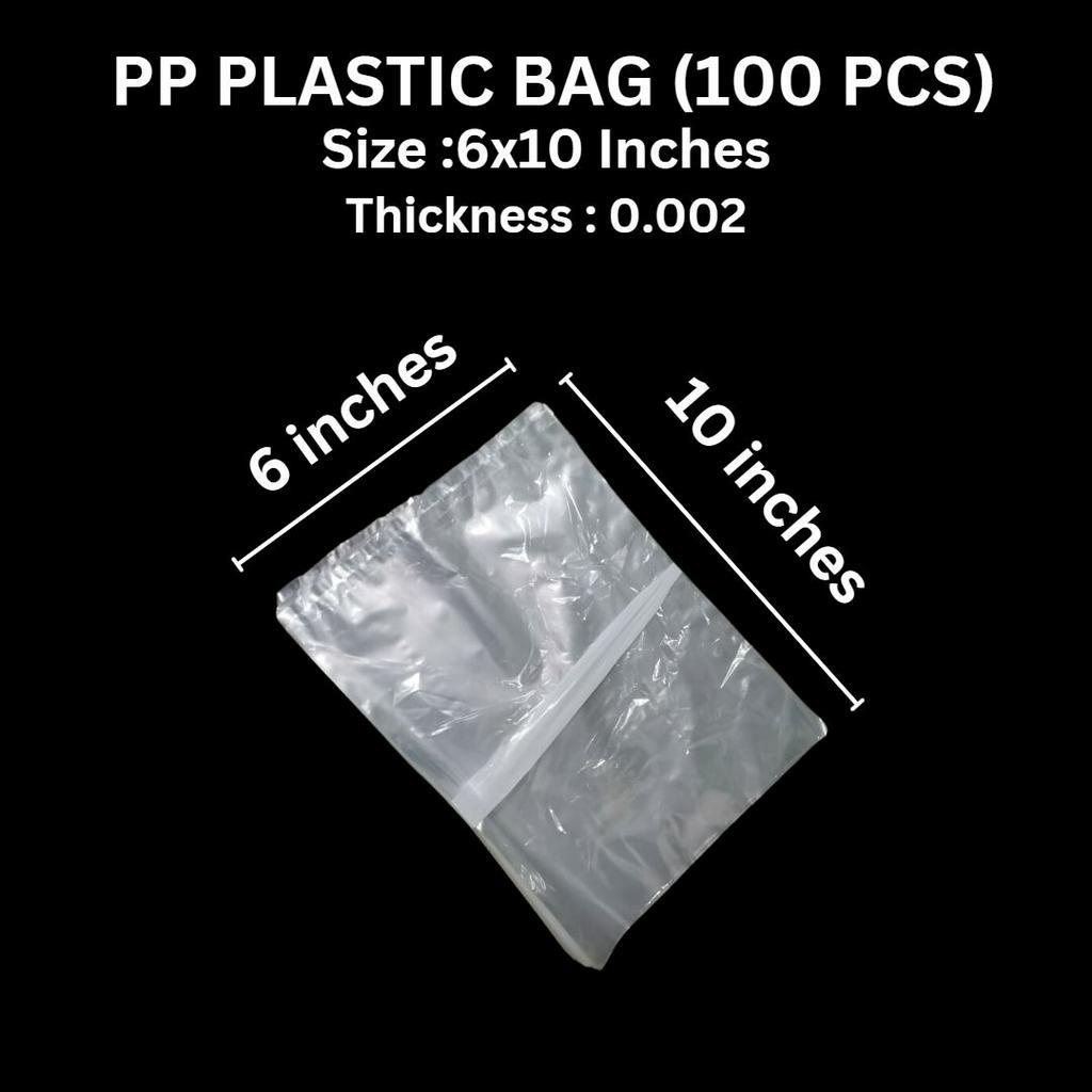 100pcs PP Clear Plastic bags (3 to 6 inches) 0.002 thickness (makapal ...