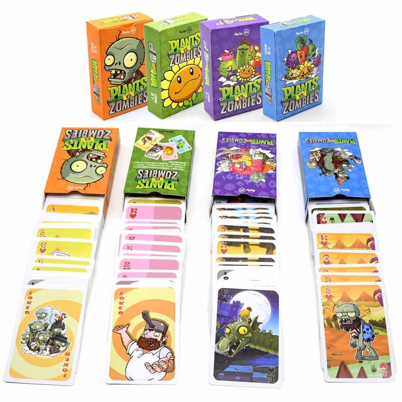 Plants vs. Zombies Board Game Card Game Poker Game Plants Zombie Card ...