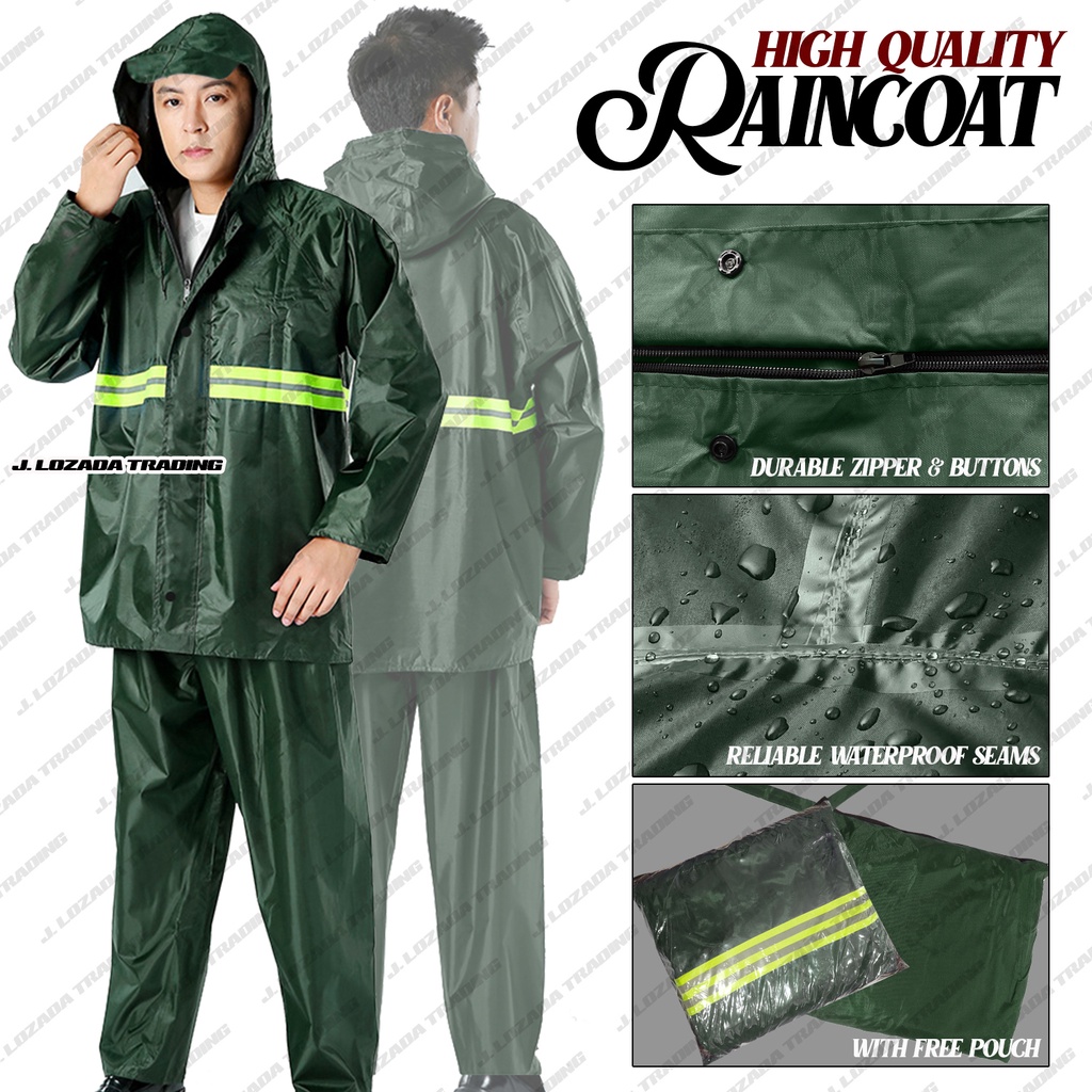 POCKET KAPOTE MOTORCYCLE RIDER RAINCOAT WITH BAG (MAKAPAL PVC MADE ...