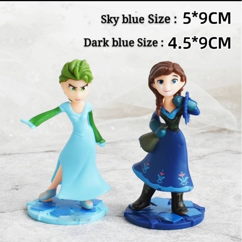 READY STOCK Princess Cake Topper Frozen Elsa Anna Mermaid Cinderalla ...